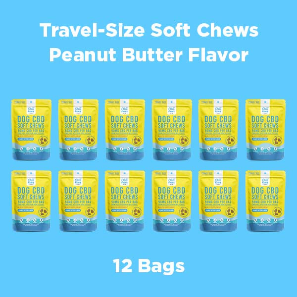 Travel- Size Soft Chews a dozen Peanut Butter Deal – Chill Paws - WHOLESALE